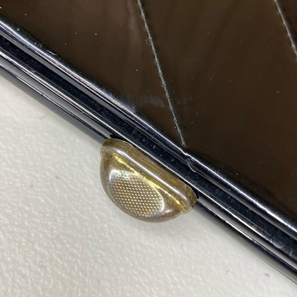 Lewis | Bags | Vtg 5s 60s Crown Lewis Purse Black Patent Leather | Poshmark